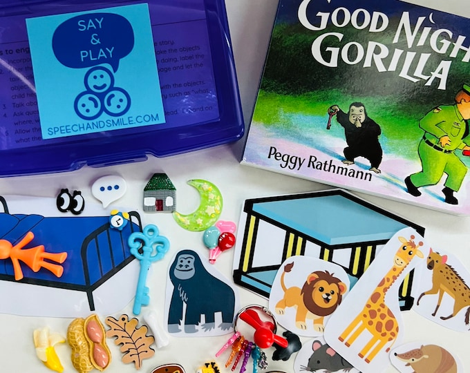 Good Night Gorilla Story Kit – Mini Objects for Speech Therapy & Early ...