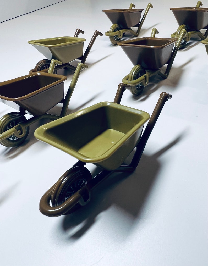 Mini Wheelbarrow for Trinkets-speech Therapy Mini Objects- Dollhouse ...