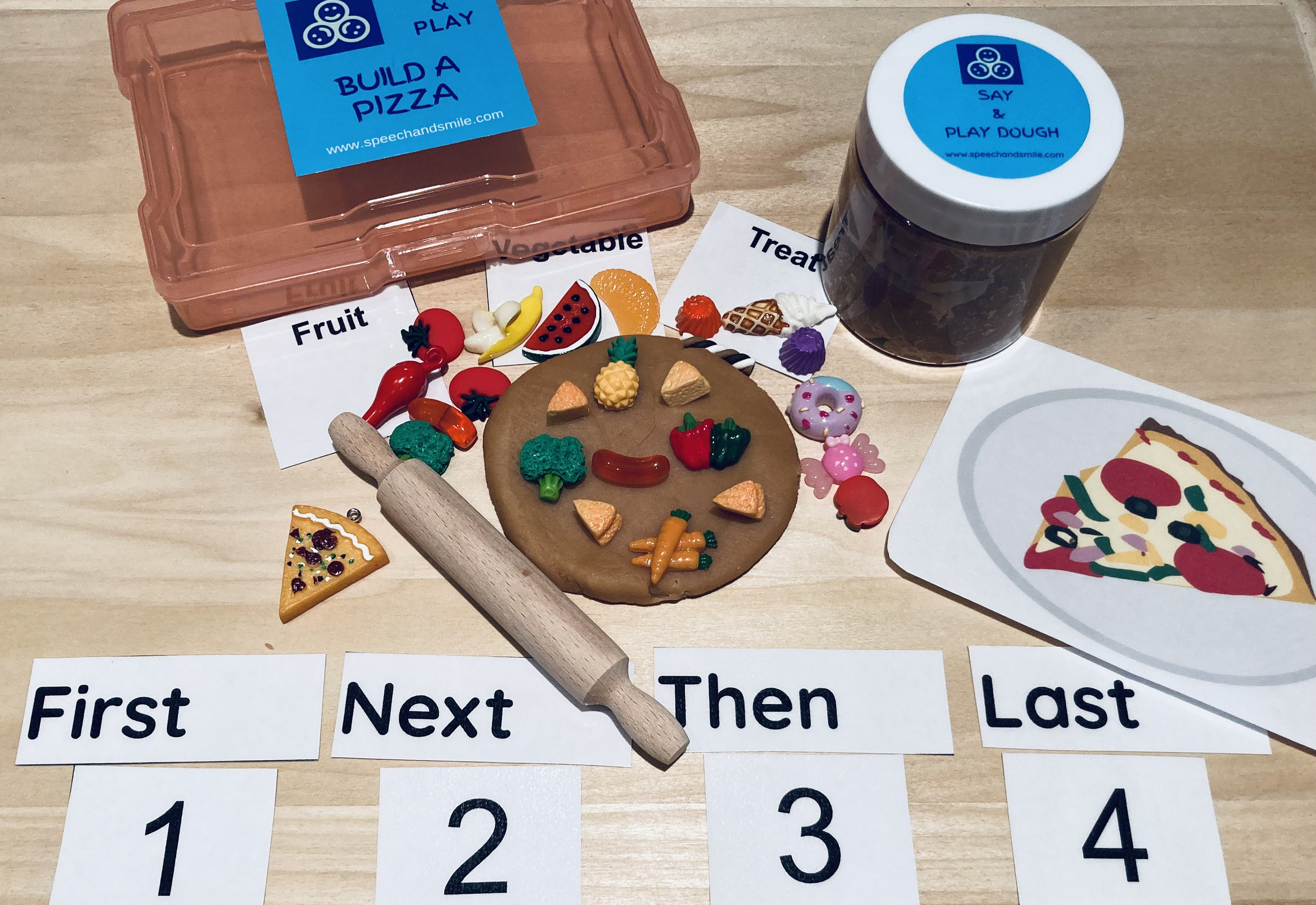 Montessori Language Objects-SLP Pizza Kit-Sequence Kit-Language ...