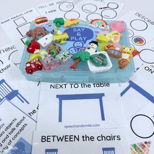 LANGUAGE Task Box With Mini Objects Speech Therapy Activity Box ...