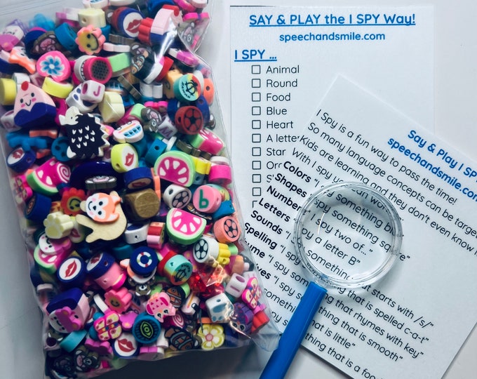 I SPY Trinkets-ispy Mix Sensory Box Objects-i Spy Mini Box-speech ...