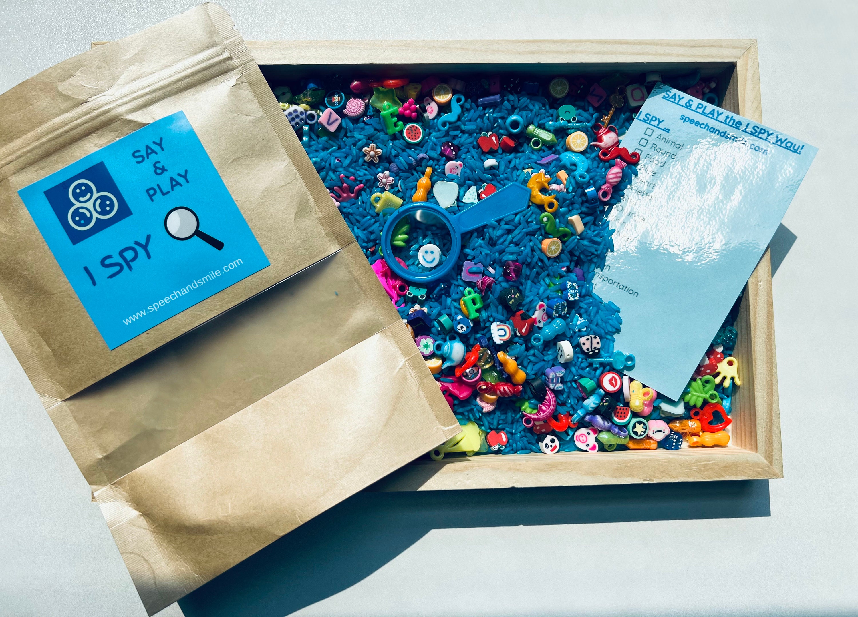 I SPY Objects POUR and PLAY Bag-sensory and Spy-i Spy - Etsy