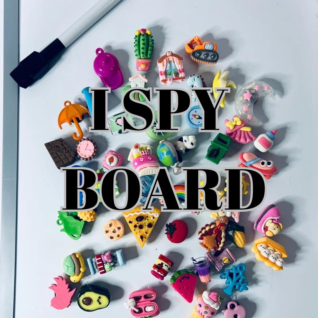 I Spy Board Moveable Objects Magnetic and Dry Erase I Spy Trinkets ...