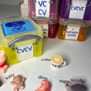 Mini Object Words for Speech Therapy Apraxia Objects Cv-vc, Cvc, Cvcv ...