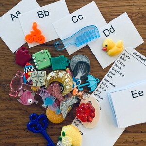 Alphabet Objects-beginning Sound Objects-alphabet Trinkets-speech ...