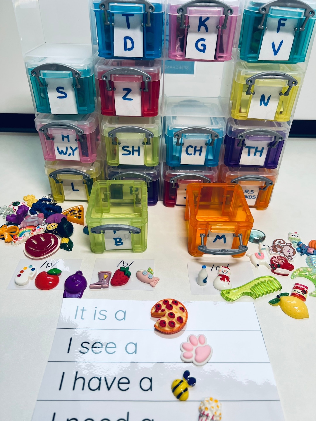 Speech Mini Objects Set All Sounds Included Articulation Trinkets Speech Sound Boxes With 1336