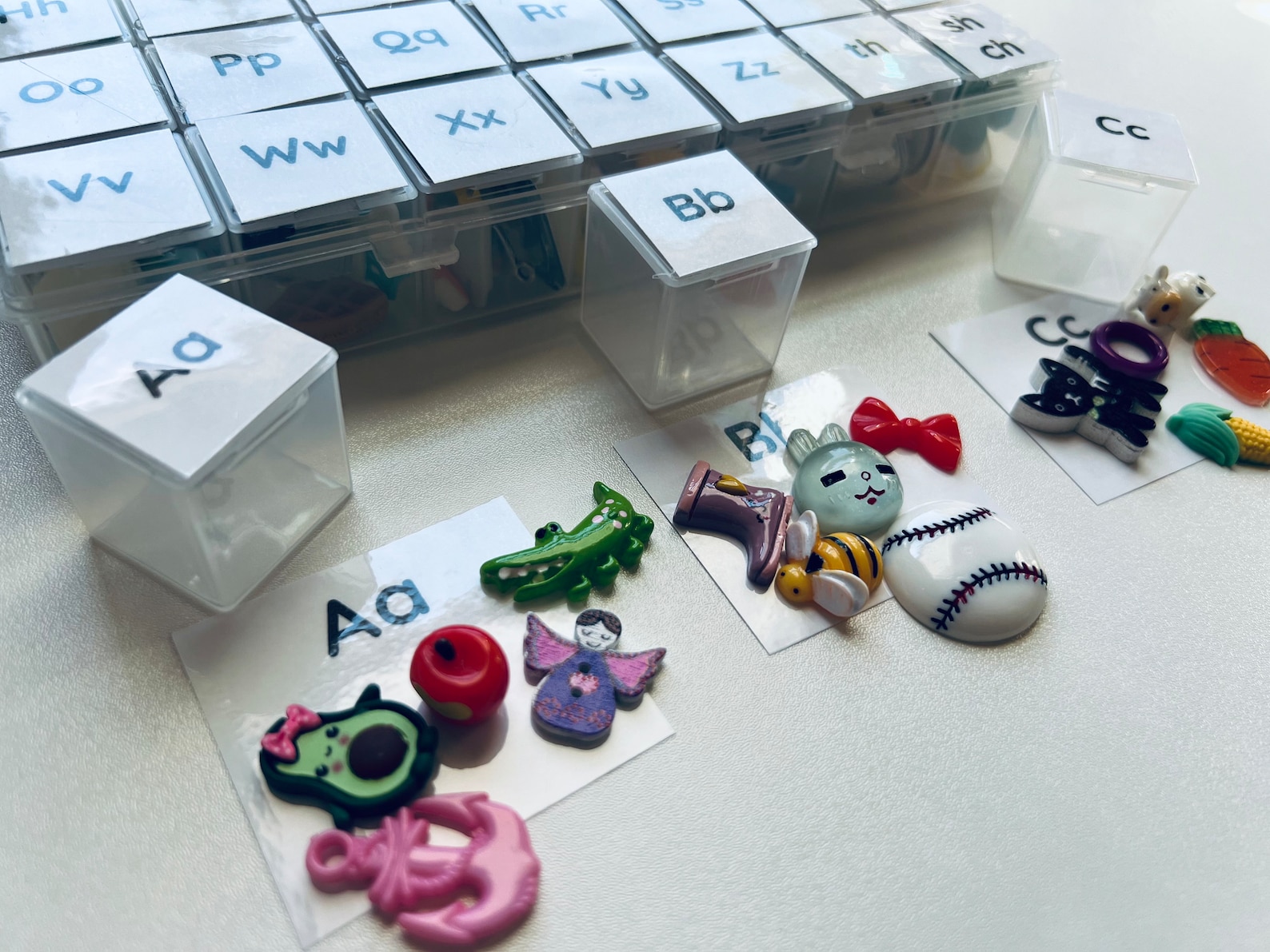 Alphabet Objects With Storage-alphabet Sound Objects-speech - Etsy