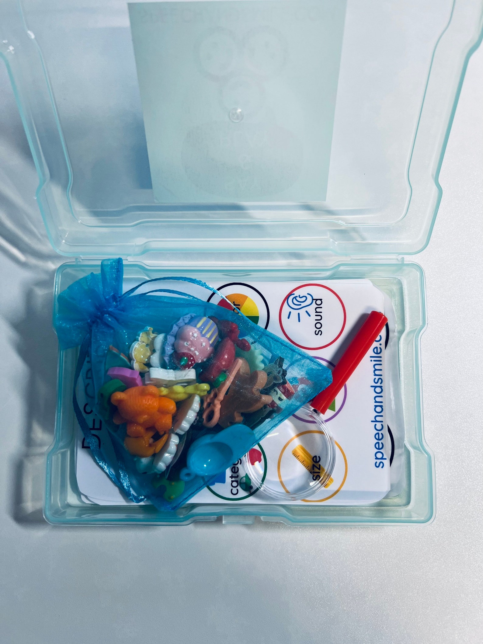 LANGUAGE Task Box With Mini Objects-speech Therapy Activity Box ...