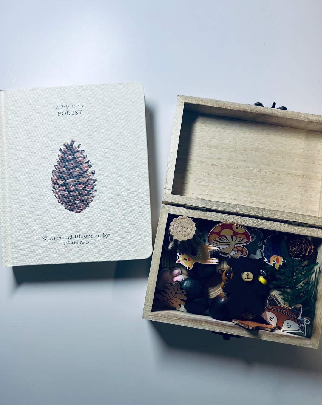 Story Kit Forest Book and Objects-miniature Forest Trinkets Speech ...