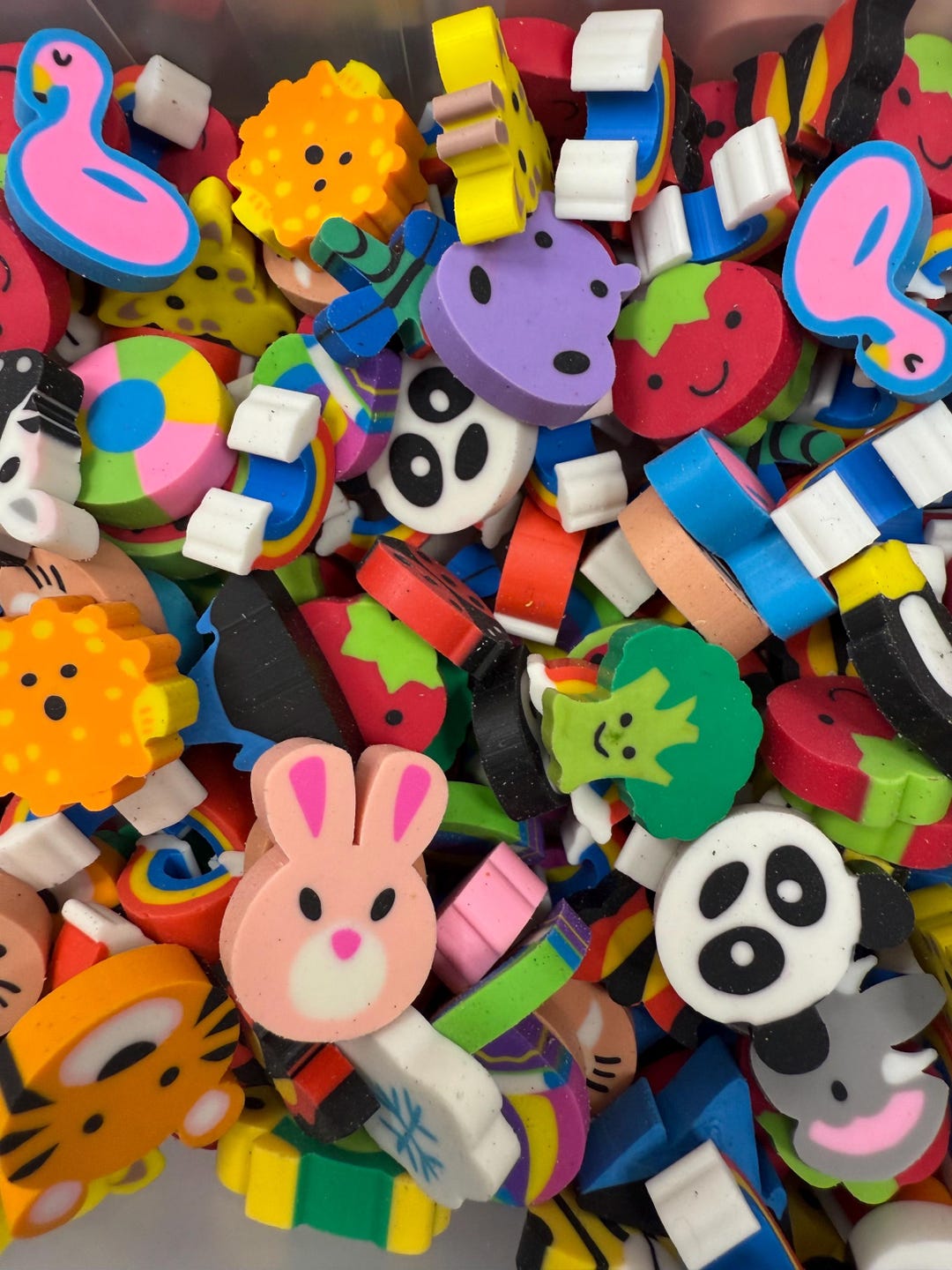 Mini Erasers Assorted Small Erasers Grab Bag of 20 Speech Therapy Mini ...