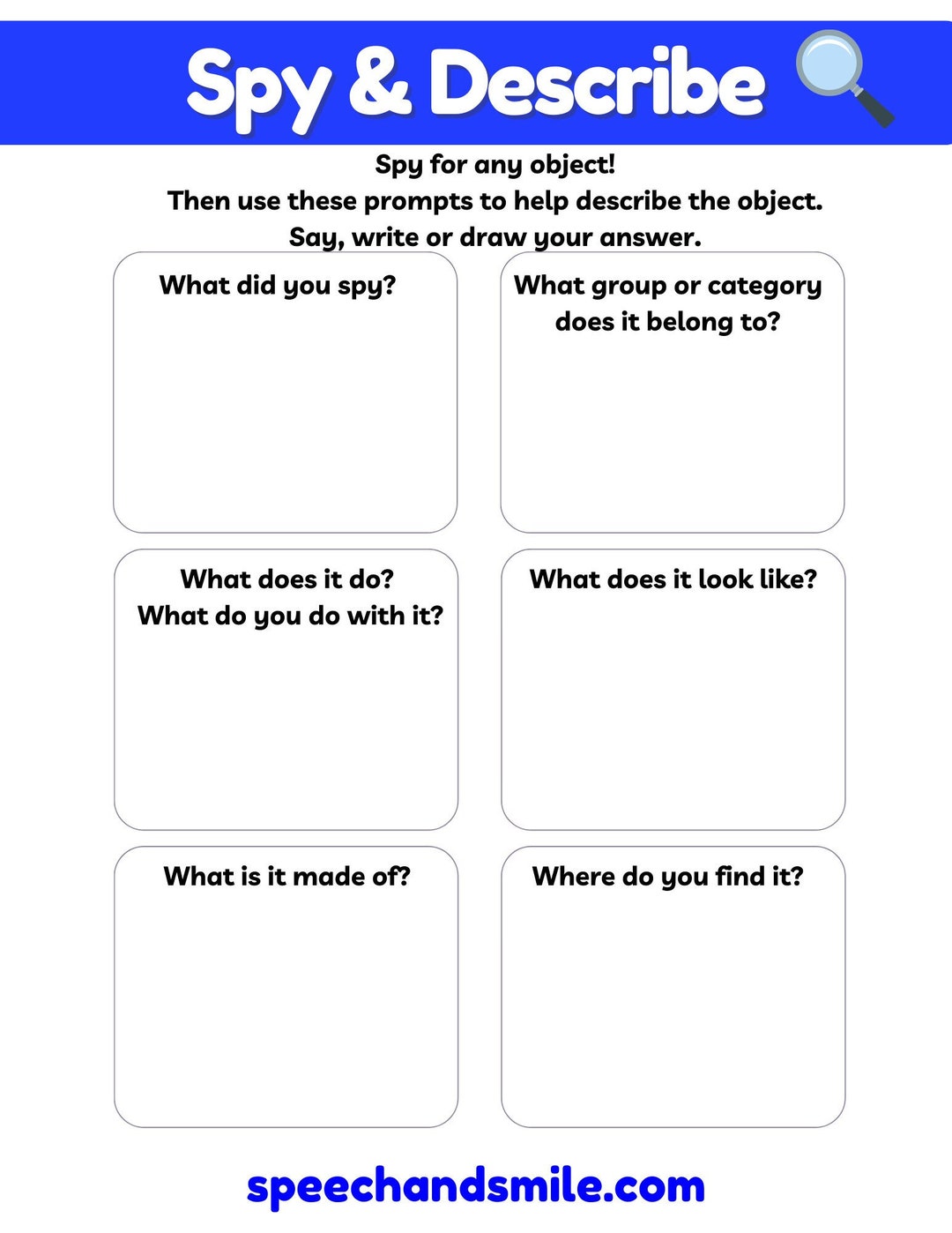 I Spy Work Sheets to Use With Trinkets and Mini Objects-i Spy Extension ...