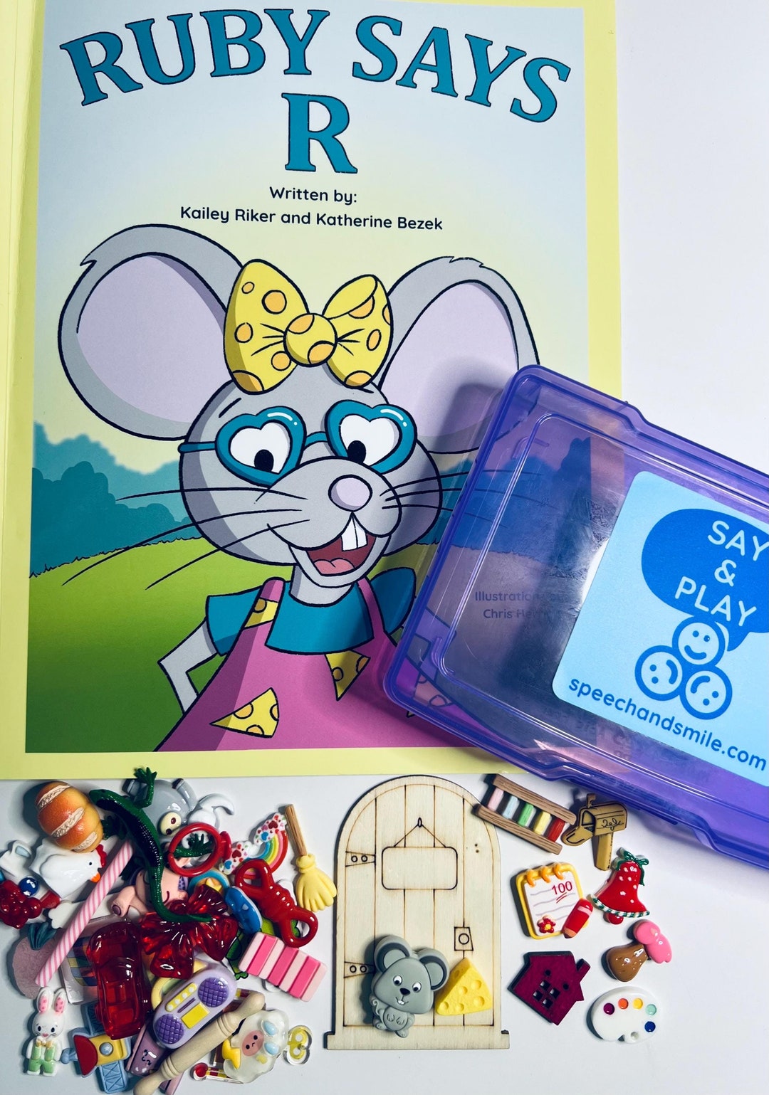 R Sound Mini Objects Story Kit Ruby Says R Speech Therapy Minis ...