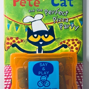 Pete the Cat Pizza Party Book Objects Speech Therapy Mini Objects Story ...