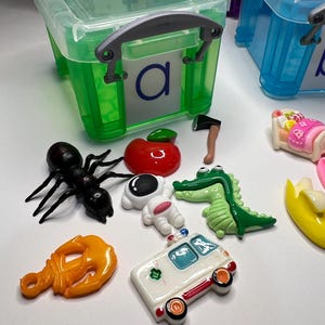 Alphabet Objects Trinkets 7 per Letter Objects in Storage BEST SELLER ...