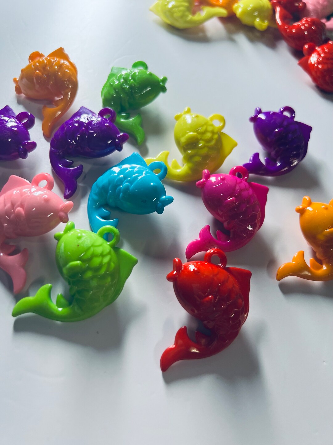 Fish Trinkets-mini Objects Speech Therapy-acrylic Fish Charms-ocean ...