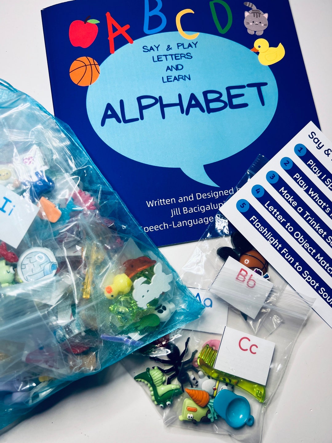 Alphabet Objects 5 per Letter Alphabet Trinkets Beginning Sound Mini ...