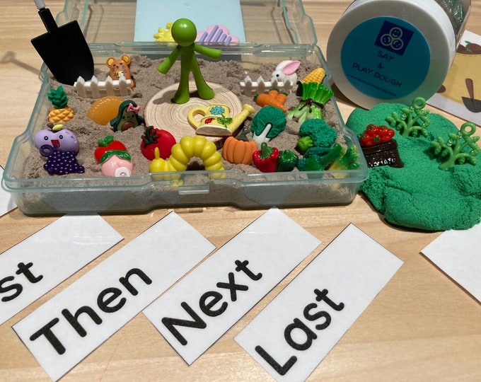 GARDEN Play Sequence Kit Language Kit Speech Therapy Mini Objects Task ...