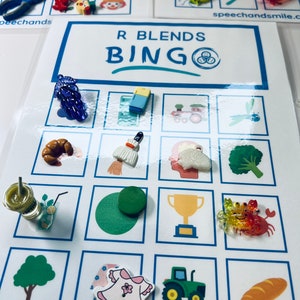 Blends Bingo Printable Boards-speech Sounds Bingo-speech Therapy-speech ...