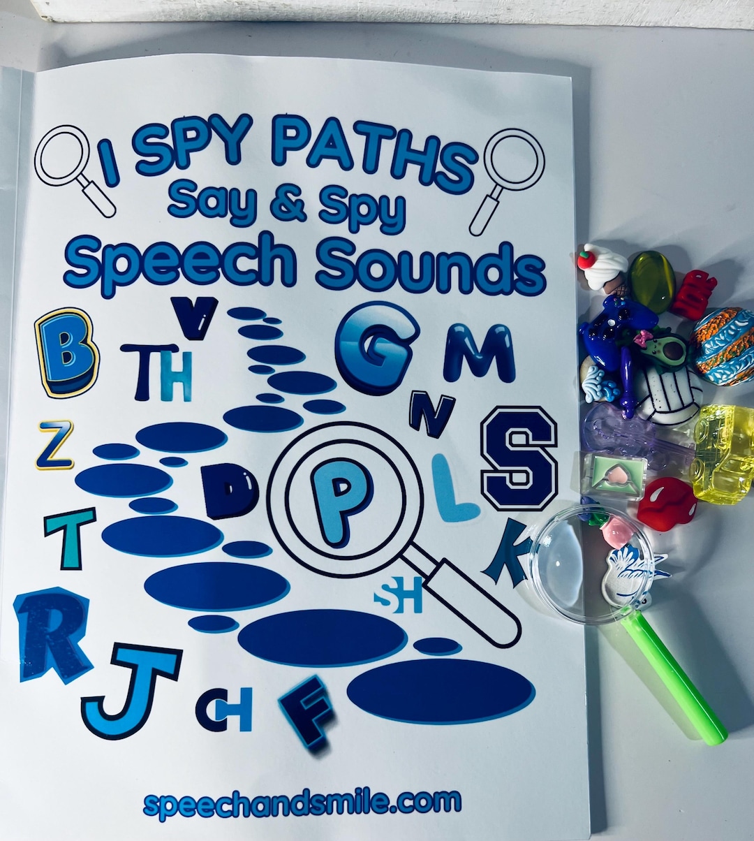 Speech Therapy Activity Book I Spy Paths Speech Sounds Say and Spy All ...