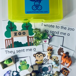 Dear Zoo Story Kit Speech Therapy Mini Objects Zoo Book Preschool Book ...