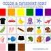 Color Sort Mat Printable-category Sorting Digital Download Preschool ...