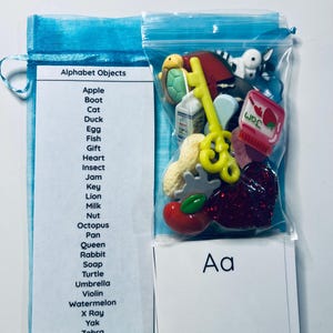 Alphabet MINI Objects Trinkets Beginning Sound Objects Alphabet ...