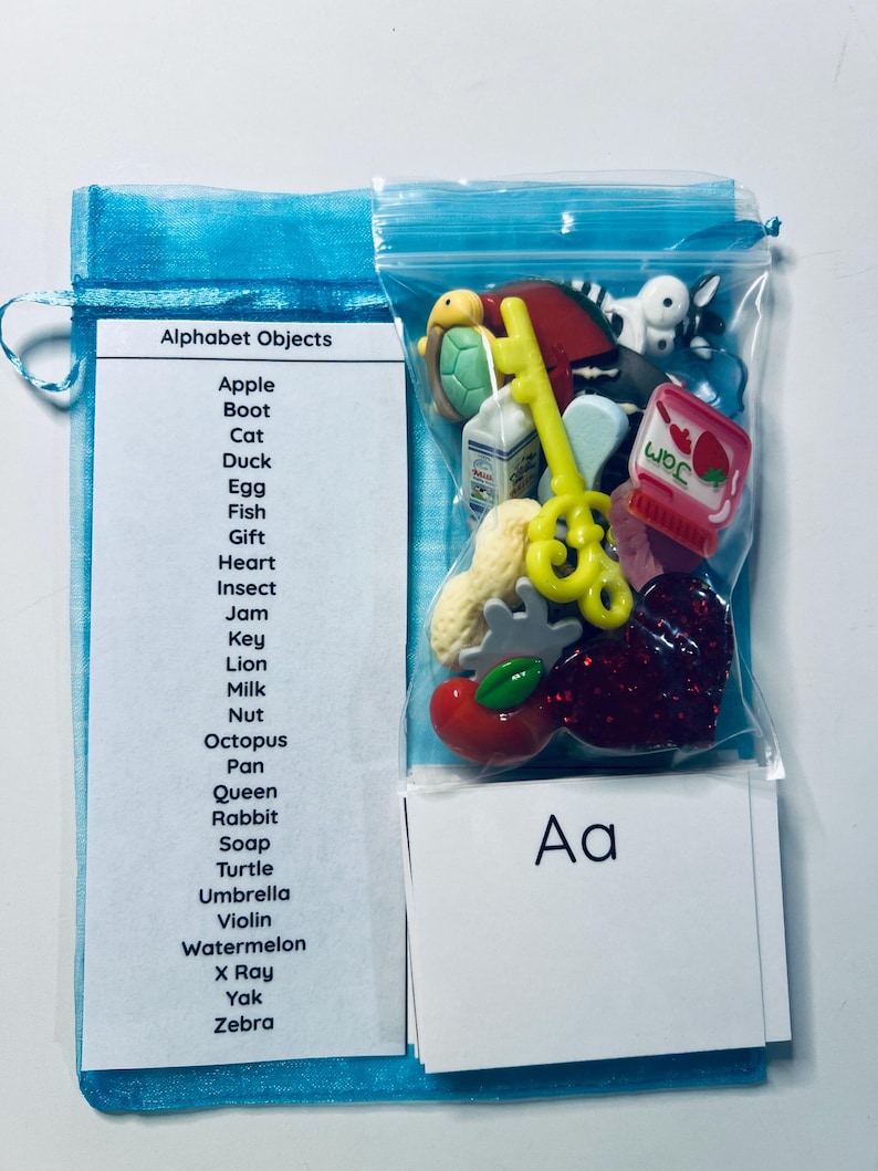 Alphabet MINI Objects Trinkets Beginning Sound Objects Alphabet ...