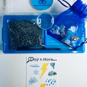 Say and Play I Spy a Storm Stir up a Storm Weather Mini Objects Sensory ...