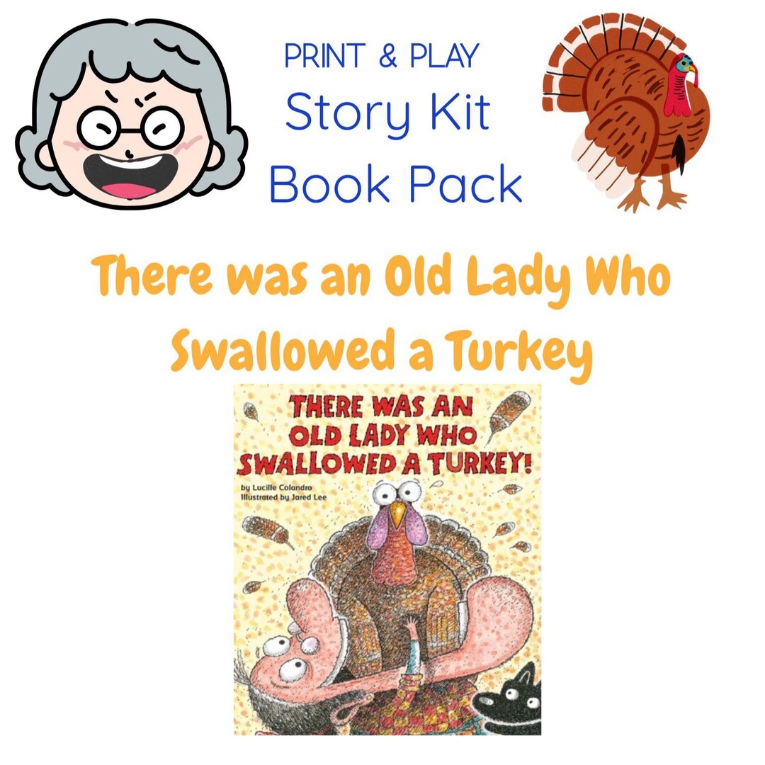 Story Kit Companion Pack - There Was an Old Lady Who Swallowed a Turkey ...
