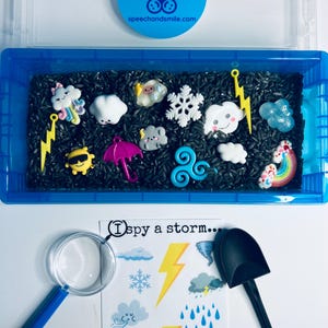 Say and Play I Spy a Storm Stir up a Storm Weather Mini Objects Sensory ...