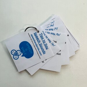 Speech Therapy Tip Cards-printable Speech Therapy Tip Cards- Speech ...
