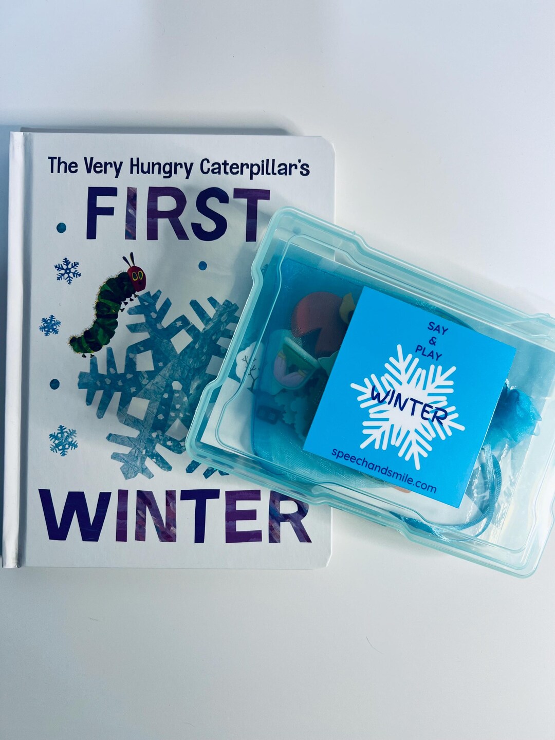 Say and Play Story Kit Hungry Caterpillar WINTER Book Story Objects ...
