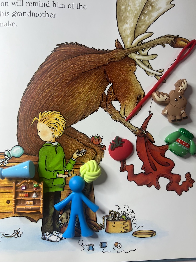 If You Give a Moose a Muffin Book Story Kit Mini Objects Speech Therapy ...
