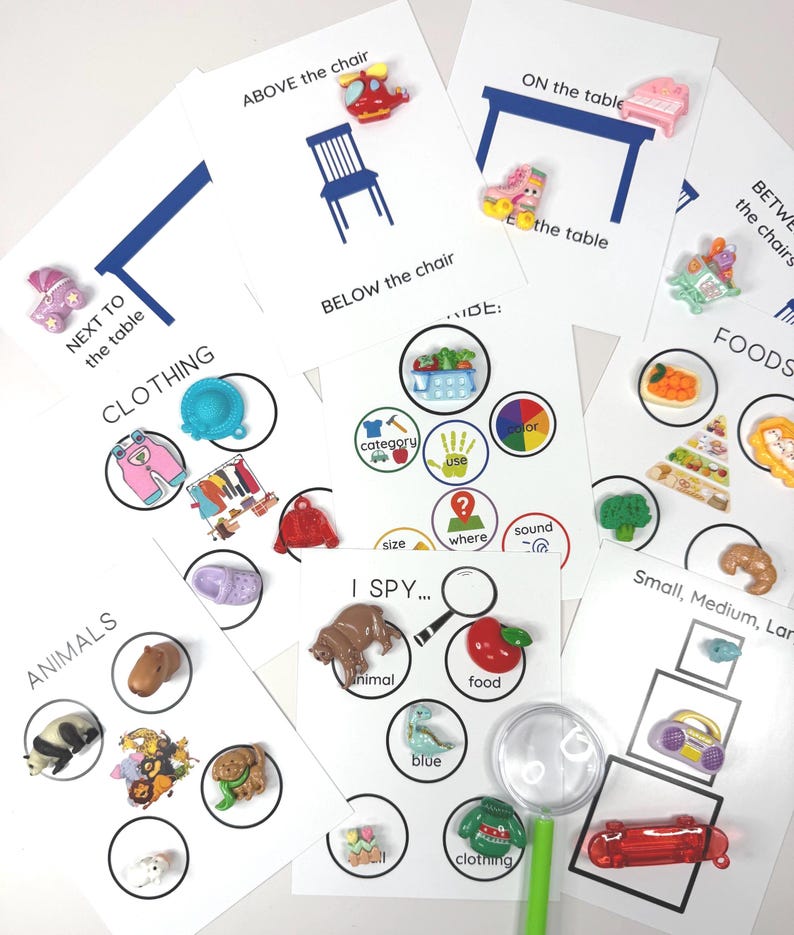 LANGUAGE Task Box With Mini Objects Speech Therapy Activity Box ...