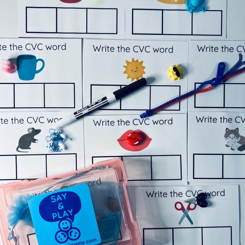 Montessori Cvc Cards - Etsy