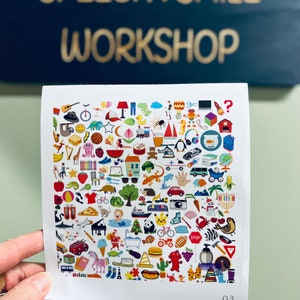 I Spy Sticker-i Spy Mix Stickers-conversation Starter Stickers-i Spy ...