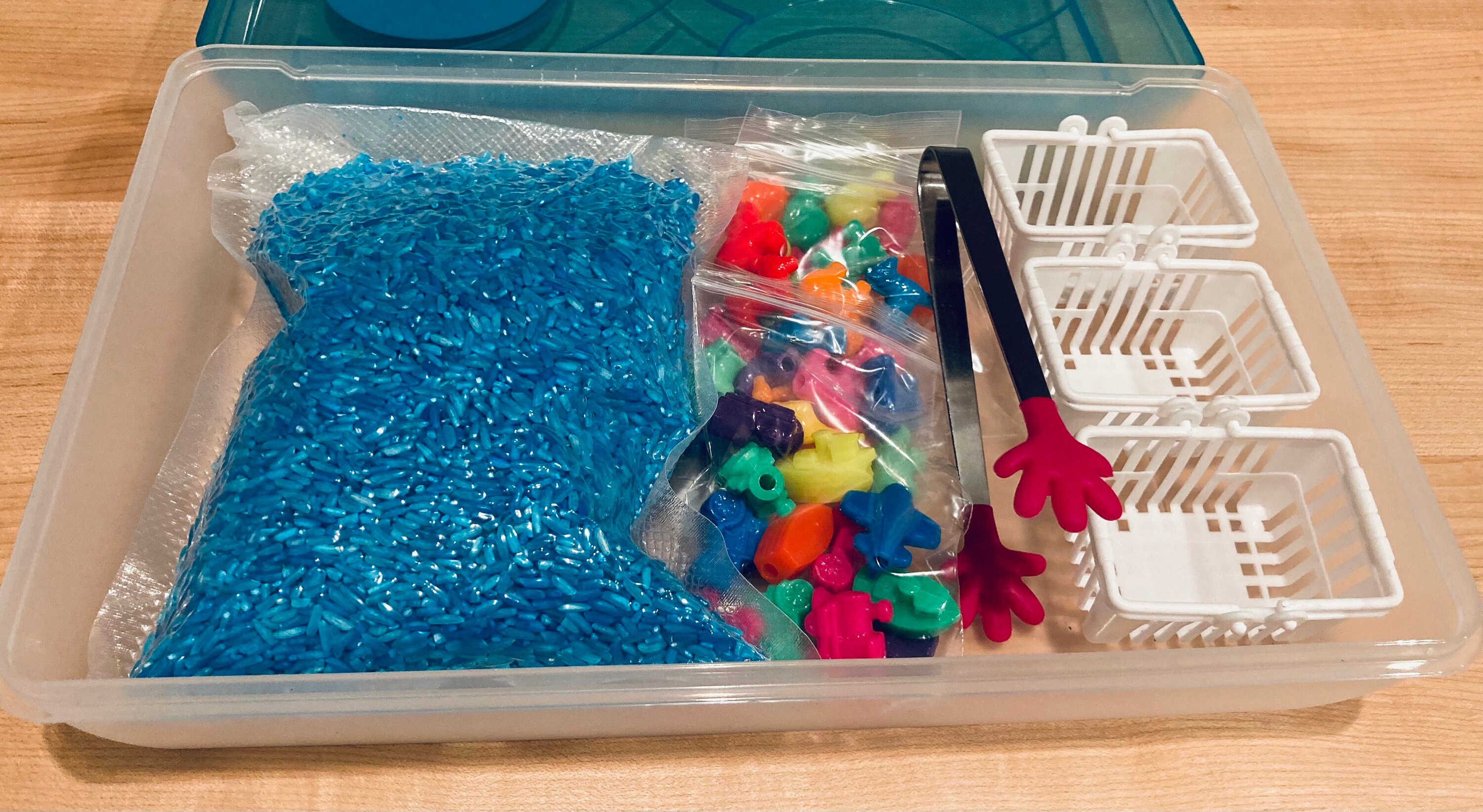 Toys & Games Color Sort Objects-Portable Sensory Bin-Theme Mini Objects ...