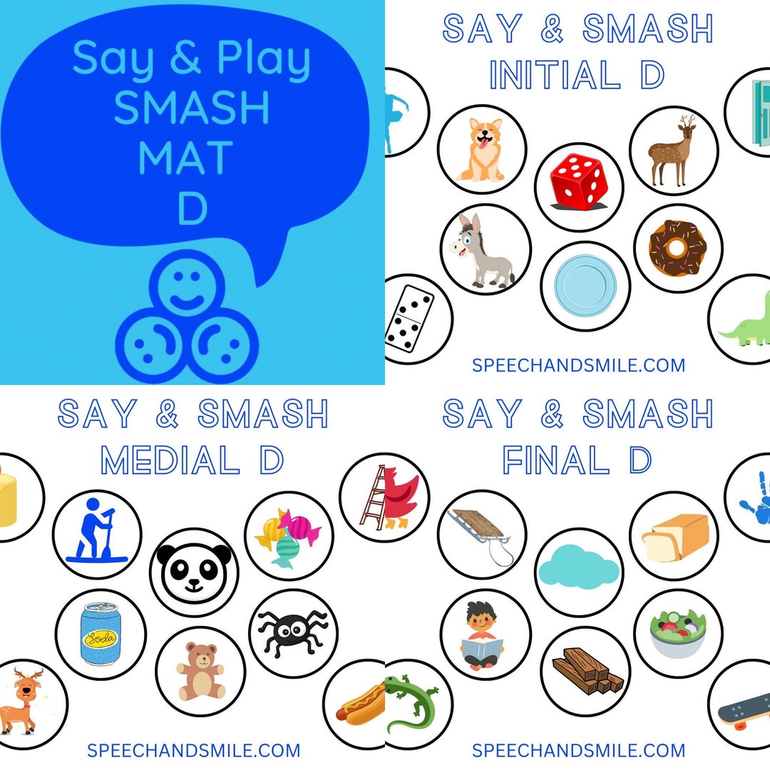 D Sound Smash Mat for Play Dough-speech Therapy Materials-speech ...