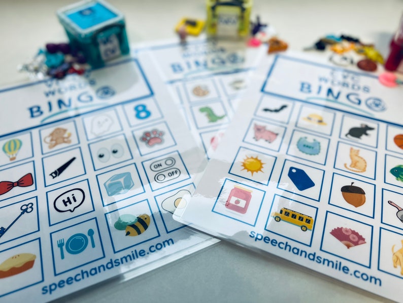 Apraxia Speech Therapy Bingo Boards for Vc-cv-cvc-cvcv-speech - Etsy