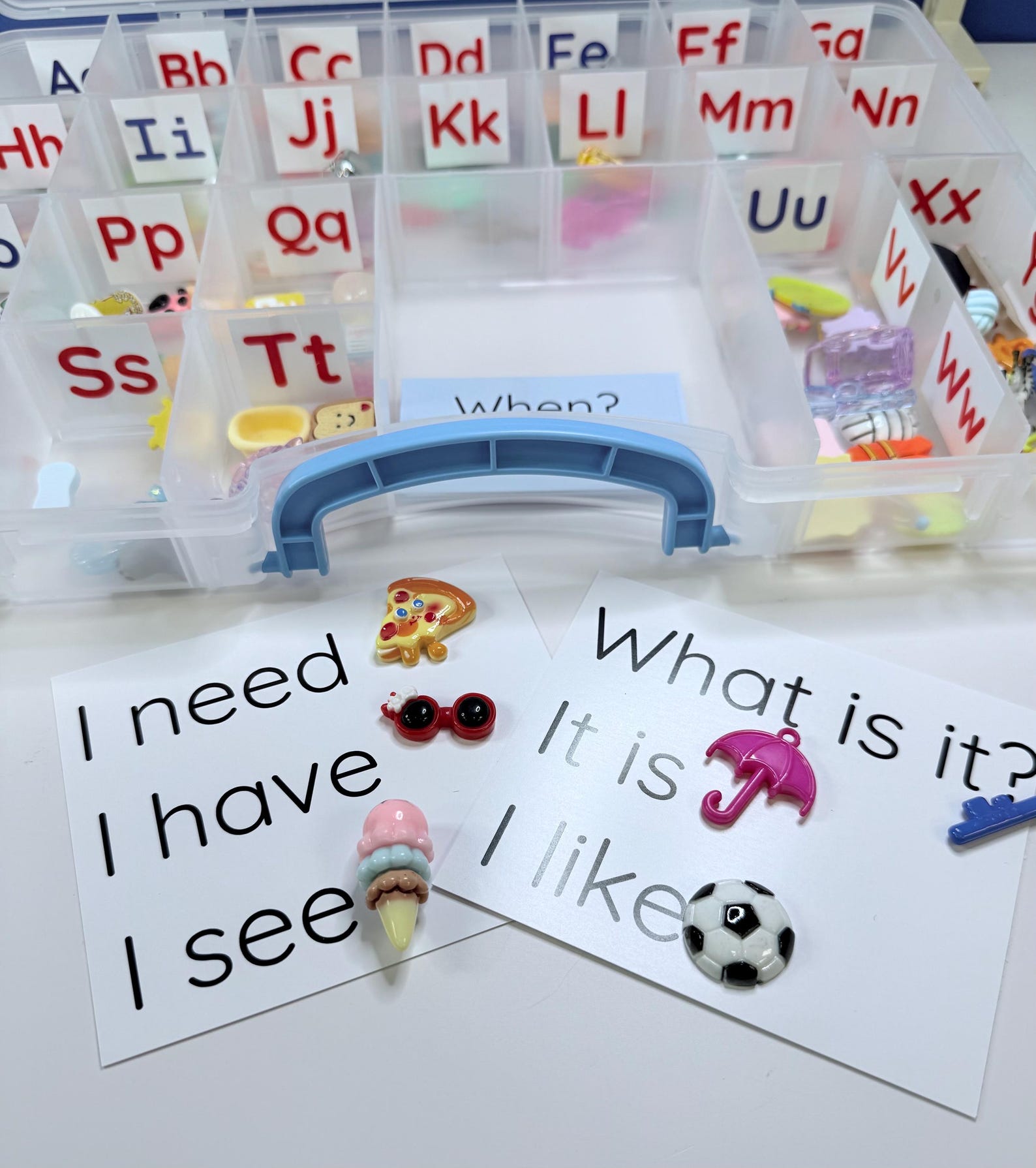 Mini Alphabet Objects Set: Montessori Beginning Sounds, Speech Therapy ...