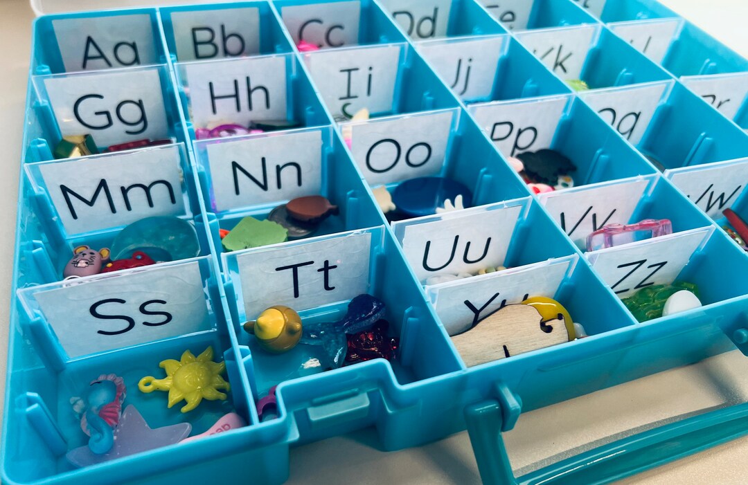 Alphabet Objects in Case-alphabet Objects-montessori Language Objects ...