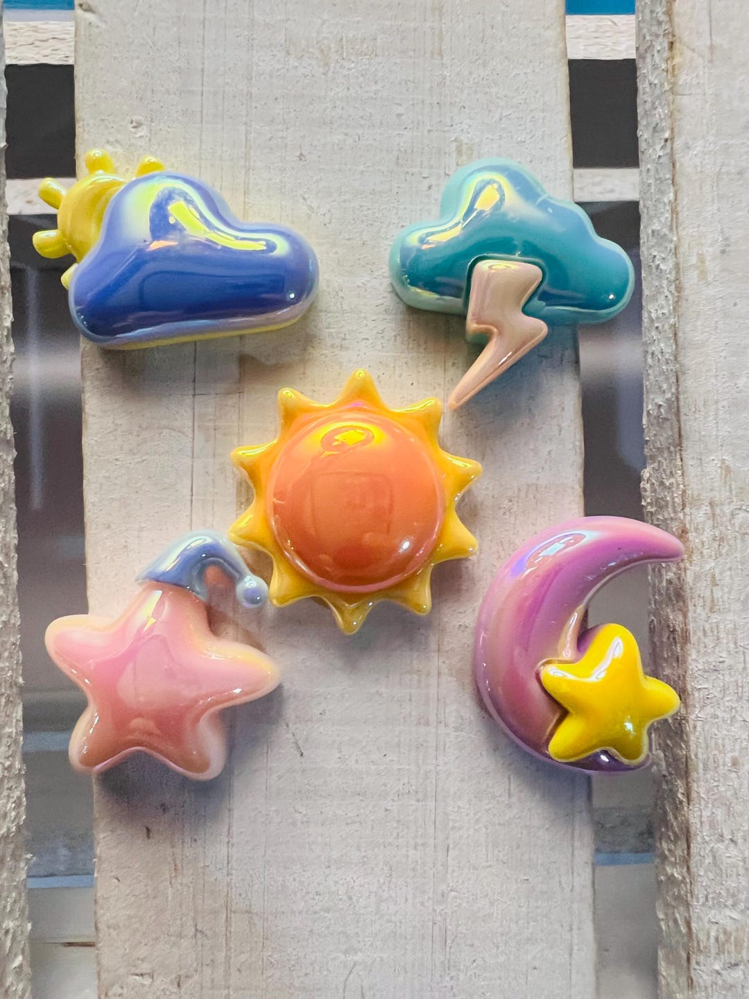 Weather Theme Minis Set of 5 Trinkets Weather Mini Objects Speech ...