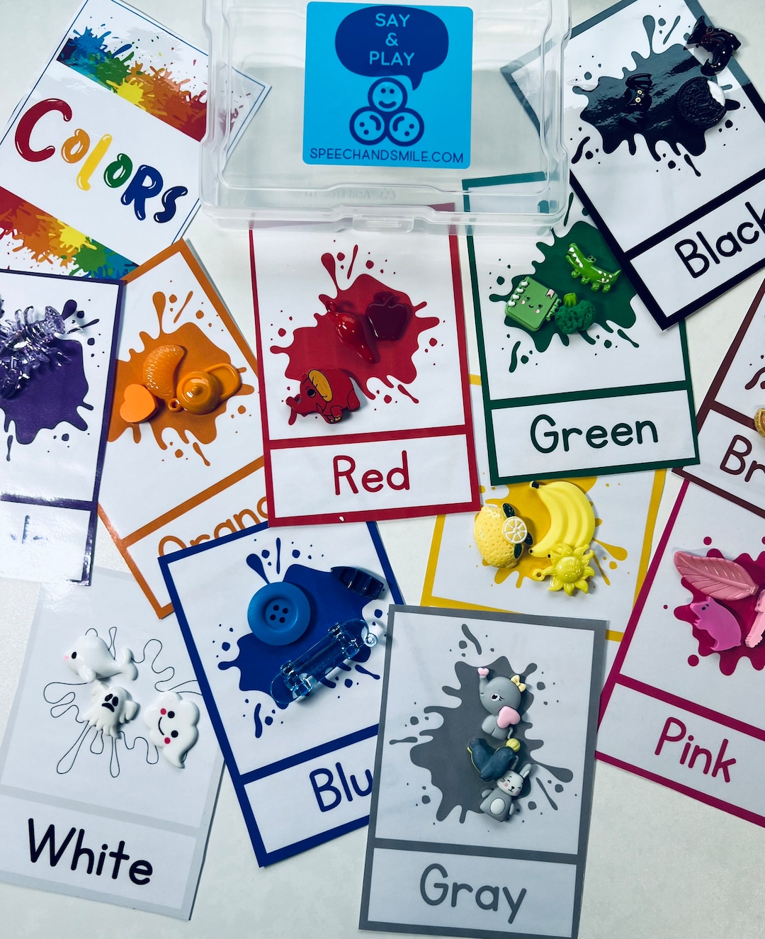 Color Sorting Task Box-color Matching-color Sort Trinkets-sorting Busy ...