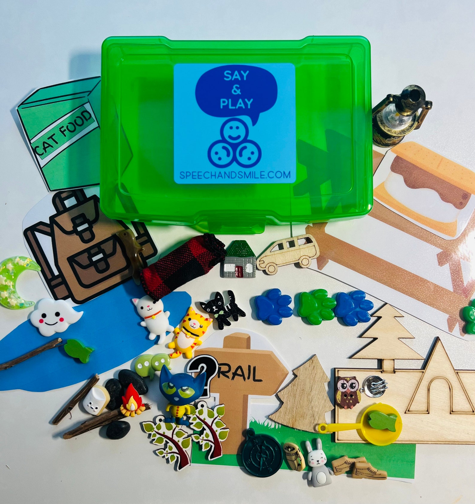 Story Kit Pete the Cat STORY PROPS Pete the Cat Goes Camping Book ...