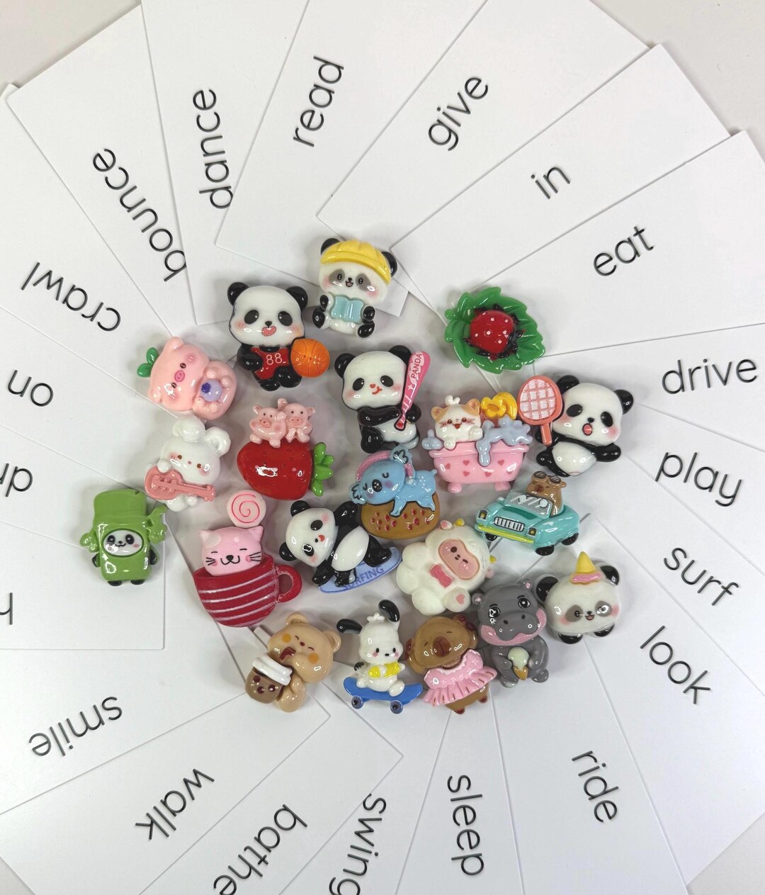 Verb Kit Language Task Box for VERBS Mini Objects Speech Therapy ...