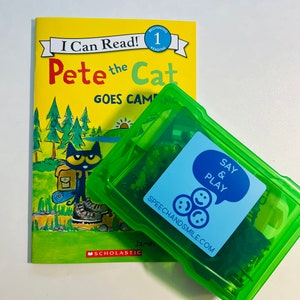 Story Kit Pete the Cat STORY PROPS Pete the Cat Goes Camping Book ...