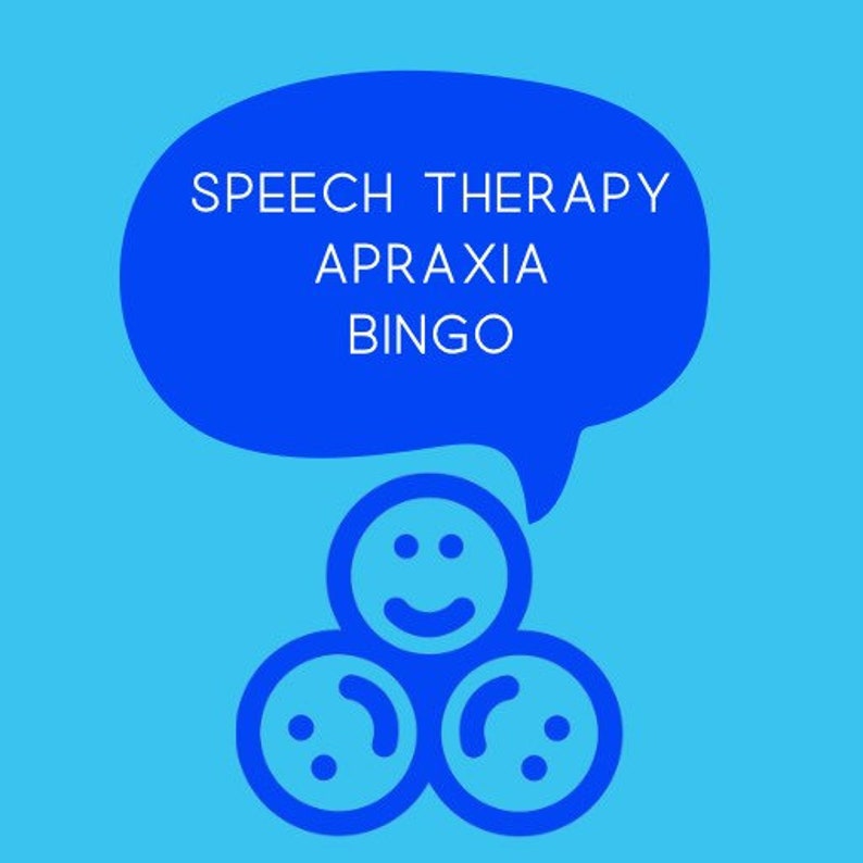 Apraxia Bingo Boards-printable Speech Therapy Activity - Etsy