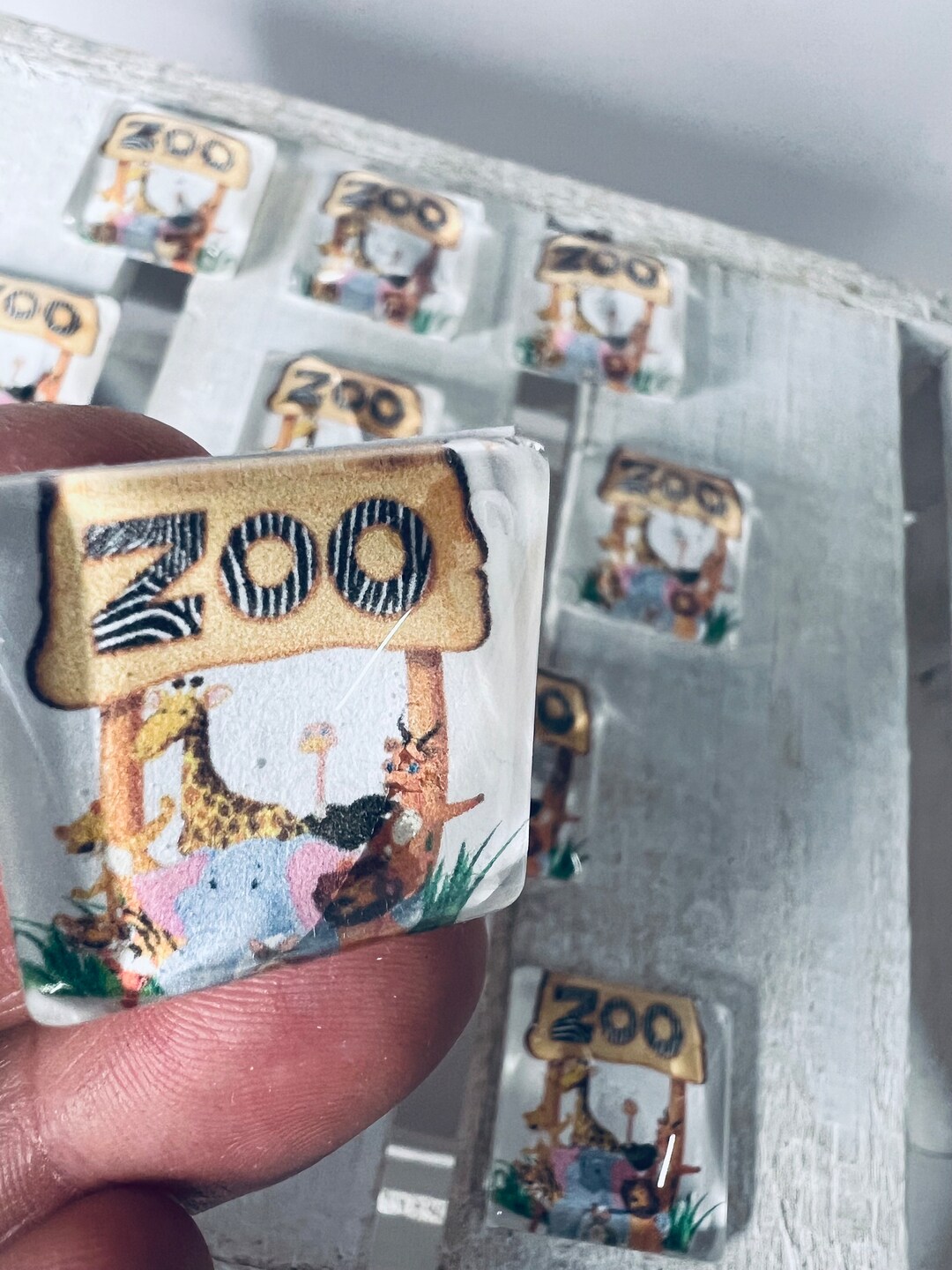 Miniature Zoo Trinket Alphabet Object Letter Z Handmade Zoo Cabochon - Etsy