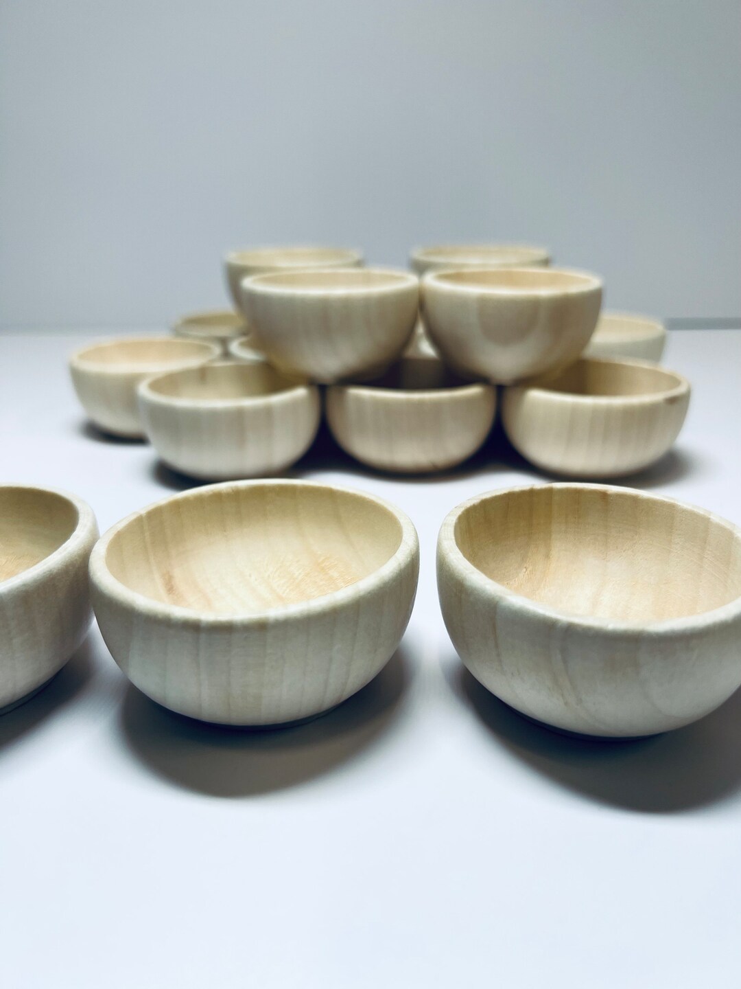 Mini Wood Bowl Counting Bowl Sorting Bowl Montessori - Spice Bowl ...