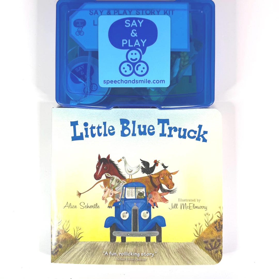 Little Blue Truck Story Kit Mini Objects Speech Therapy Preschool Story ...